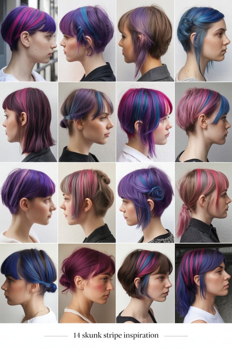 14 Skunk Stripe Hair Ideas for Women
