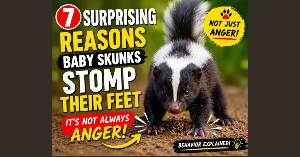 7 Surprising Reasons Baby Skunks Stomp Their Feet (It’s Not Always Anger!)